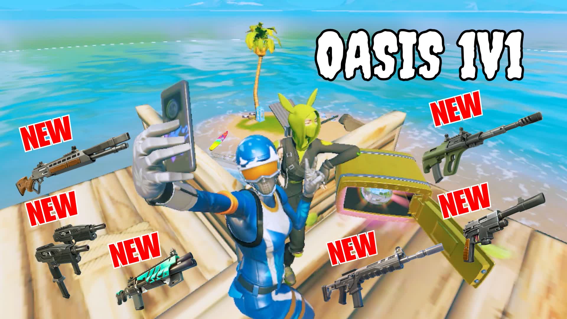 🏝 Oasis 1v1 🏝 4448-9132-8282 by savvyskullz - Fortnite Creative Map ...