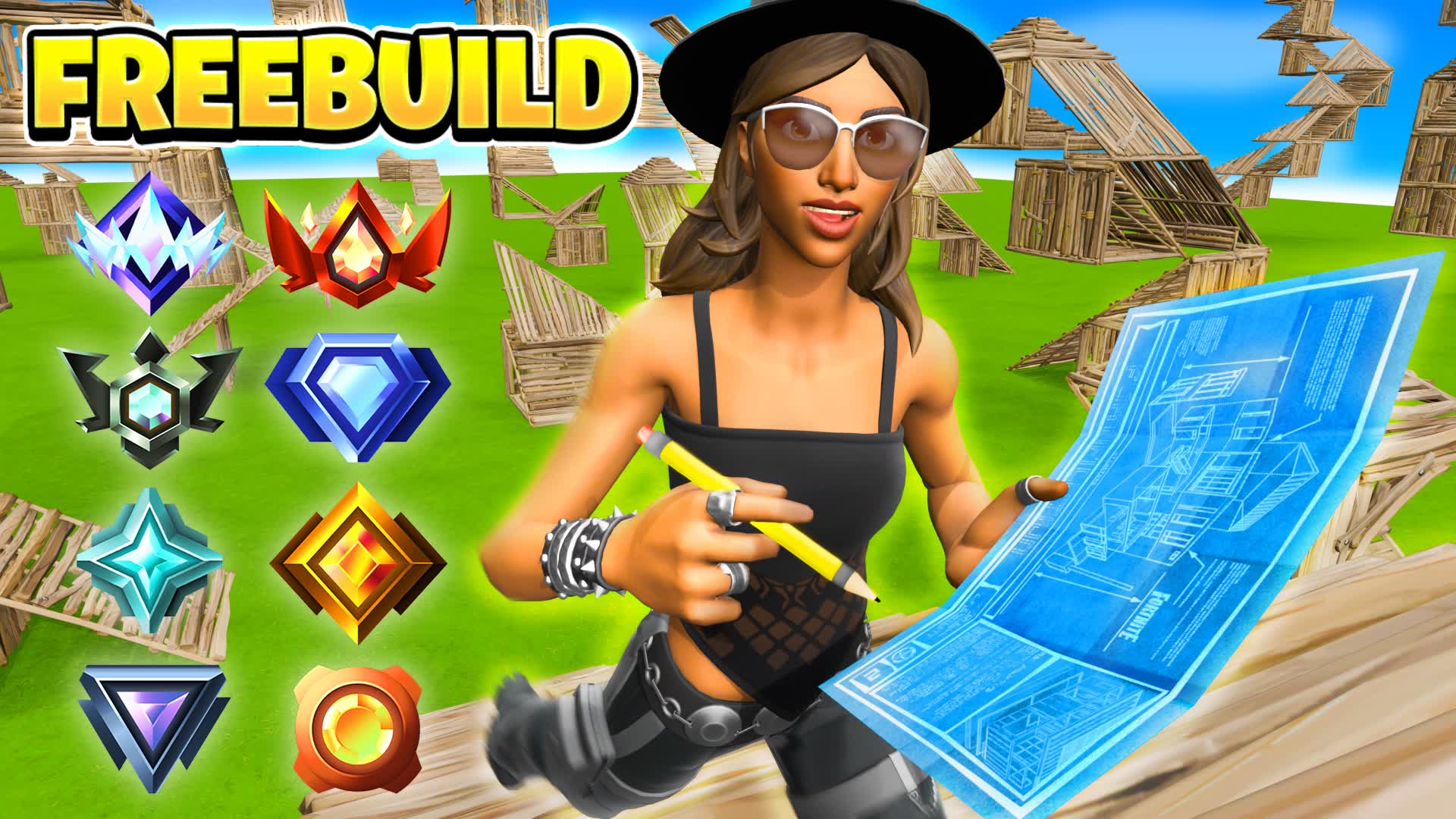 FREEBUILD ASMR WITH TARGETS FFA 1v1 🔥 8551-9318-5290 by zapu - Fortnite ...