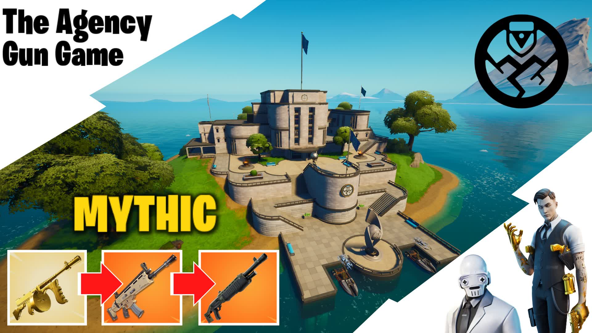 The Agency | Gun Game 5707-5530-0094 by driftz - Fortnite.GG