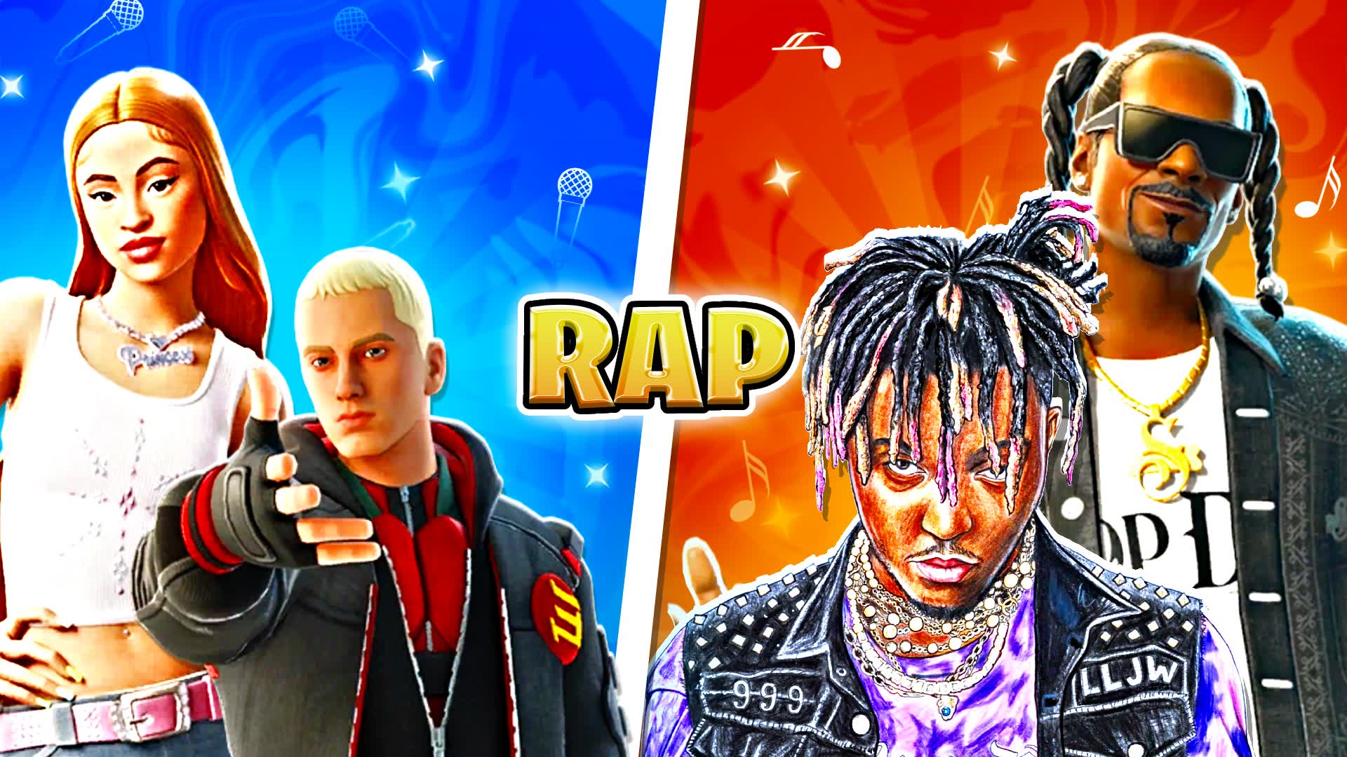 RAP RED VS BLUE 🔴🔵 7246-1553-6684 by f1ashh - Fortnite Creative Map ...