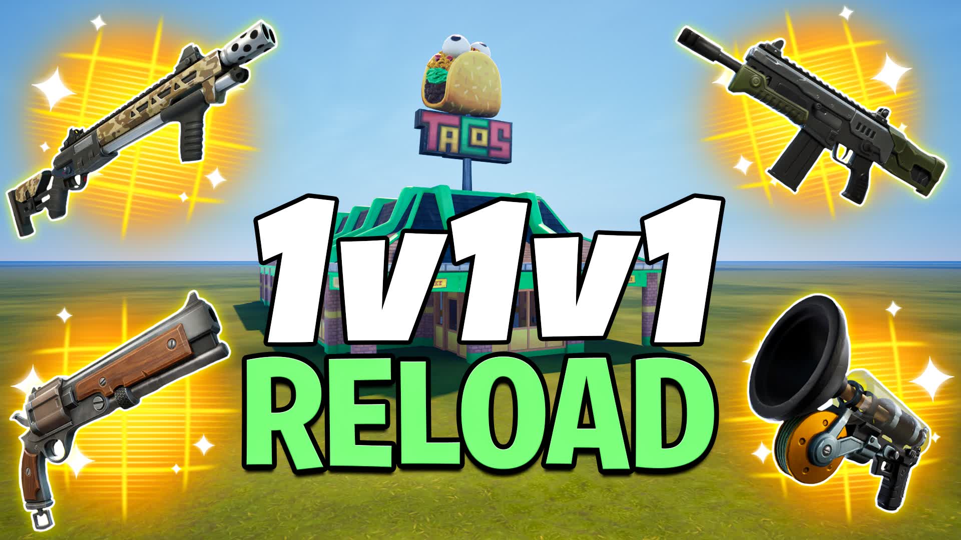 CRAZY 1V1V1 RELOAD FFA 💥Greasy 7497-9222-4527 by 1v1b - Fortnite Creative Map Code - Fortnite.GG