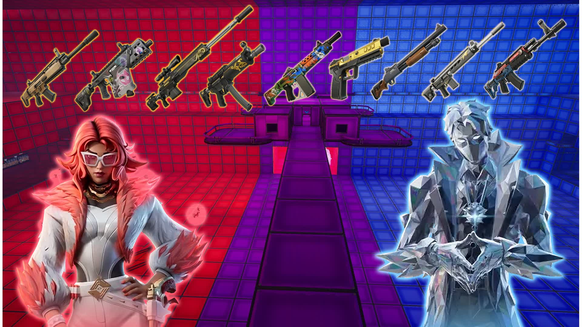 CRAZZZY 50v50 RED VS BLUE 🔴🔵 5103-7788-0536 by trovial - Fortnite ...