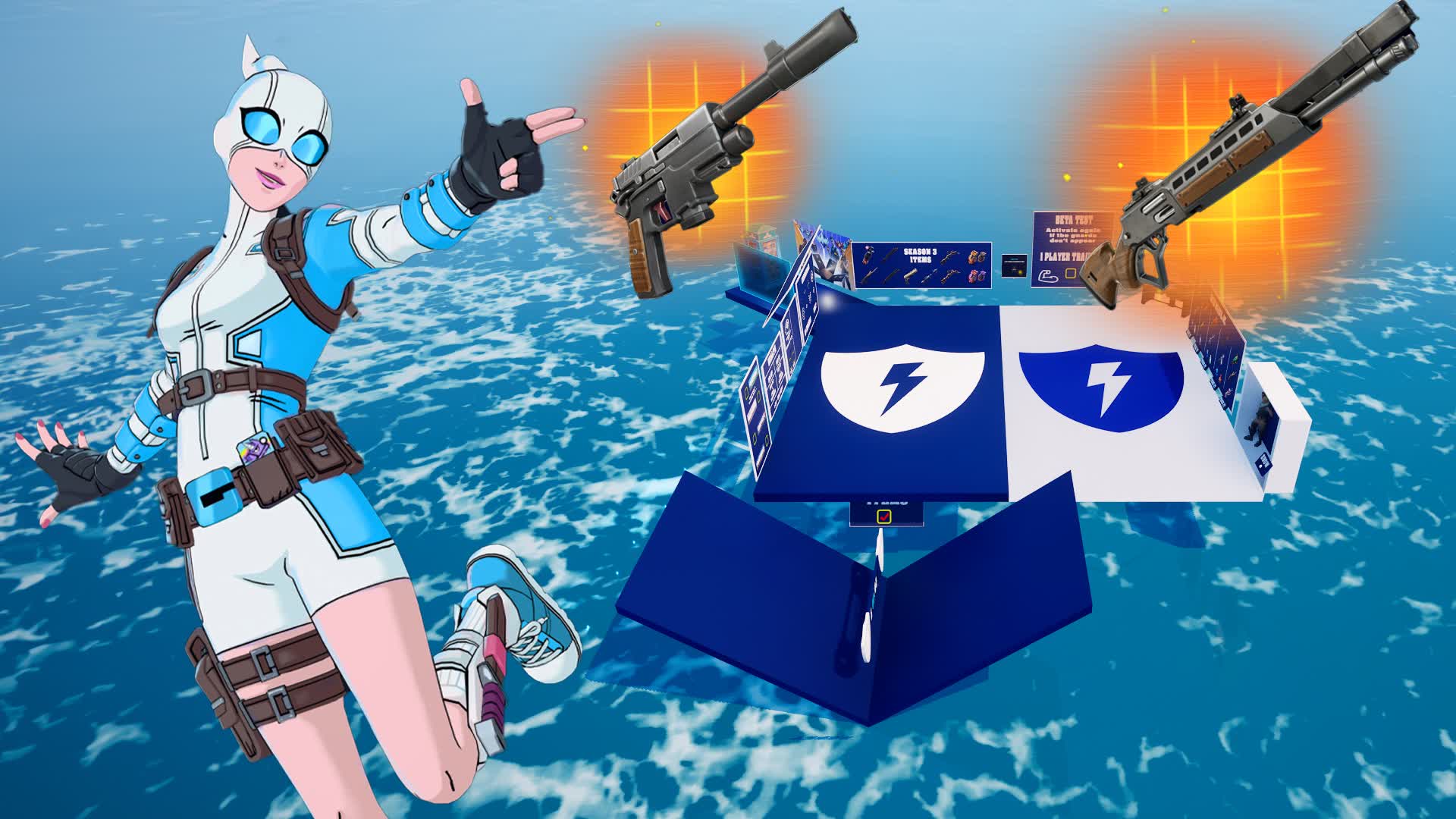 1v1 Overshield Build Fight 4297-0637-3822 de schleini en Fortnite