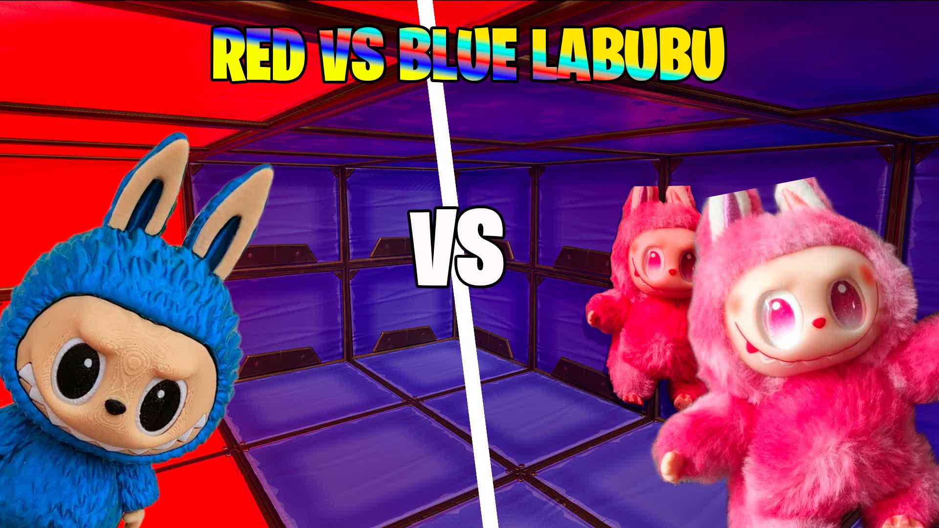 RED LABUBU VS BLUE 2V2 BOX PVP 0864-6670-5806 by kzt7 - Fortnite