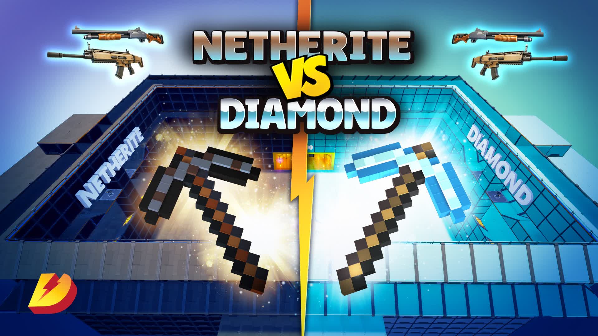 NETHERITE VS DIAMOND 7325-4466-1915 من ابتكار dizzl - Fortnite