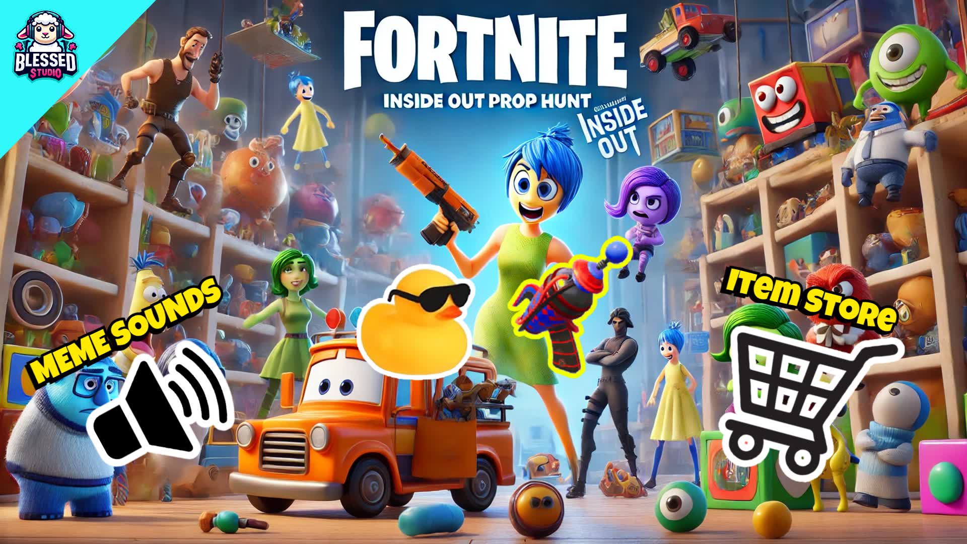 Inside Out Prop Hunt 🔫 8820-4787-4217 by blessedstudio - Fortnite Creative Map Code - Fortnite.GG