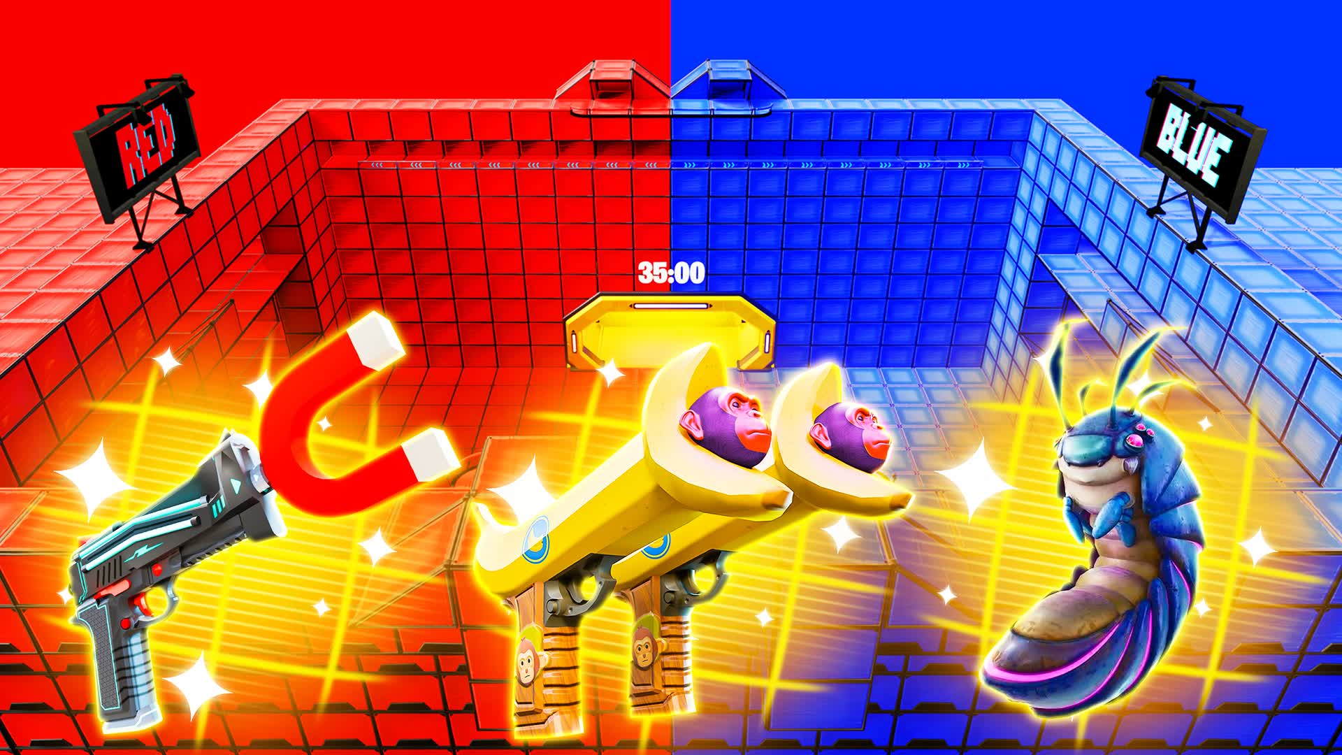 CRAZY RED VS BLUE 🔴🔵 2898-7886-8847 by rvb - Fortnite Creative Map Code ...