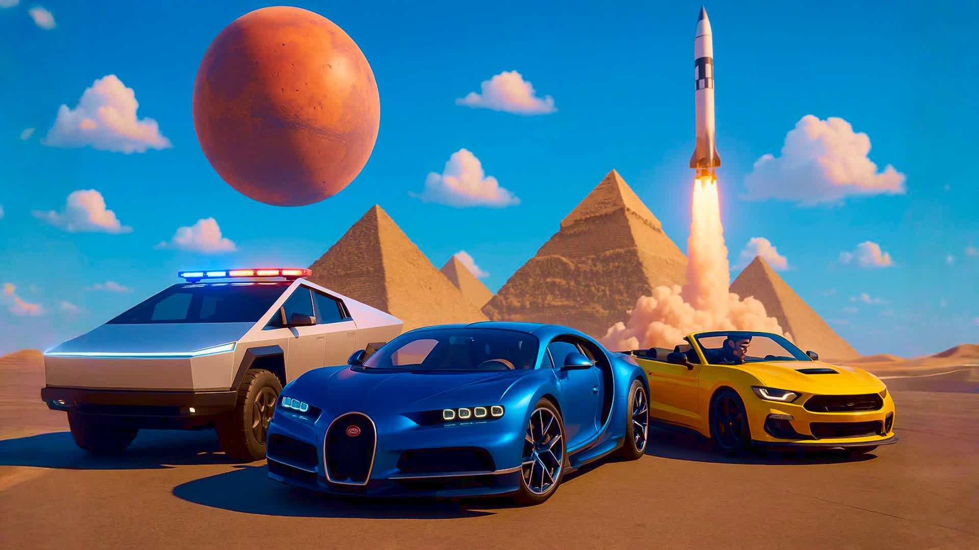 SPACE PYRAMID DRIVE FFA ️ 1255-1430-0976 by unreg - Fortnite