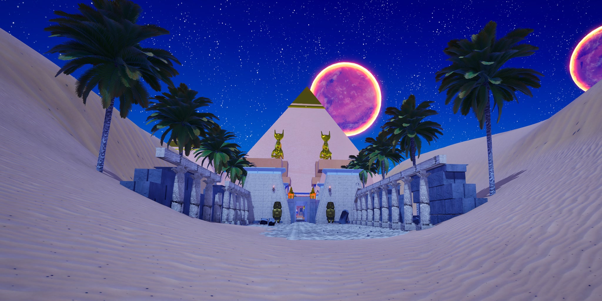 SPACE PYRAMID DRIVE FFA ️ 1255-1430-0976 by unreg - Fortnite Creative ...