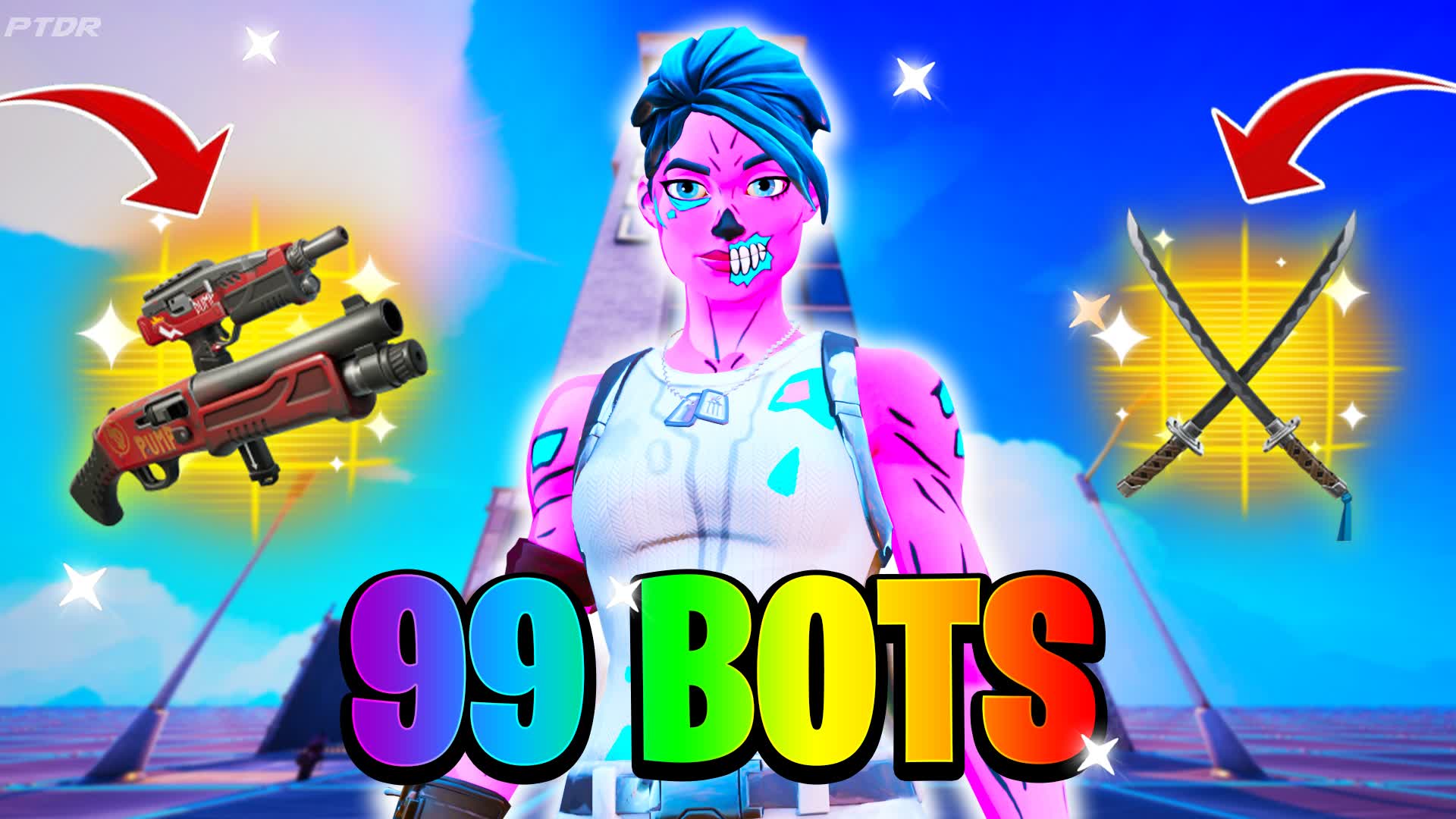 TMNT BOTS ROYALE🏆 RANKED ALL GUNS(CARS) 7551-5854-7419 de ptdr en Fortnite