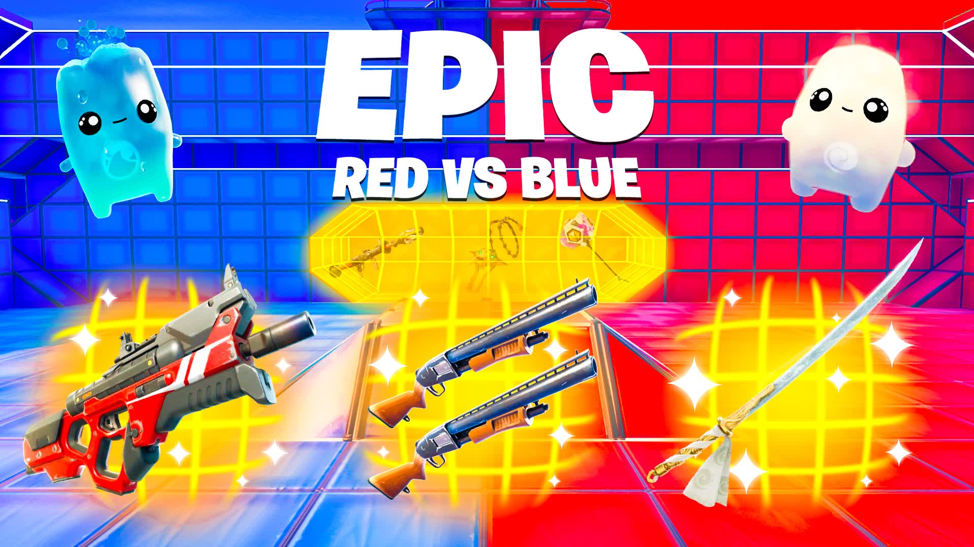 EPIC RED VS BLUE 🔴🔵 6163-0284-9966 by tristar - Fortnite Creative Map ...