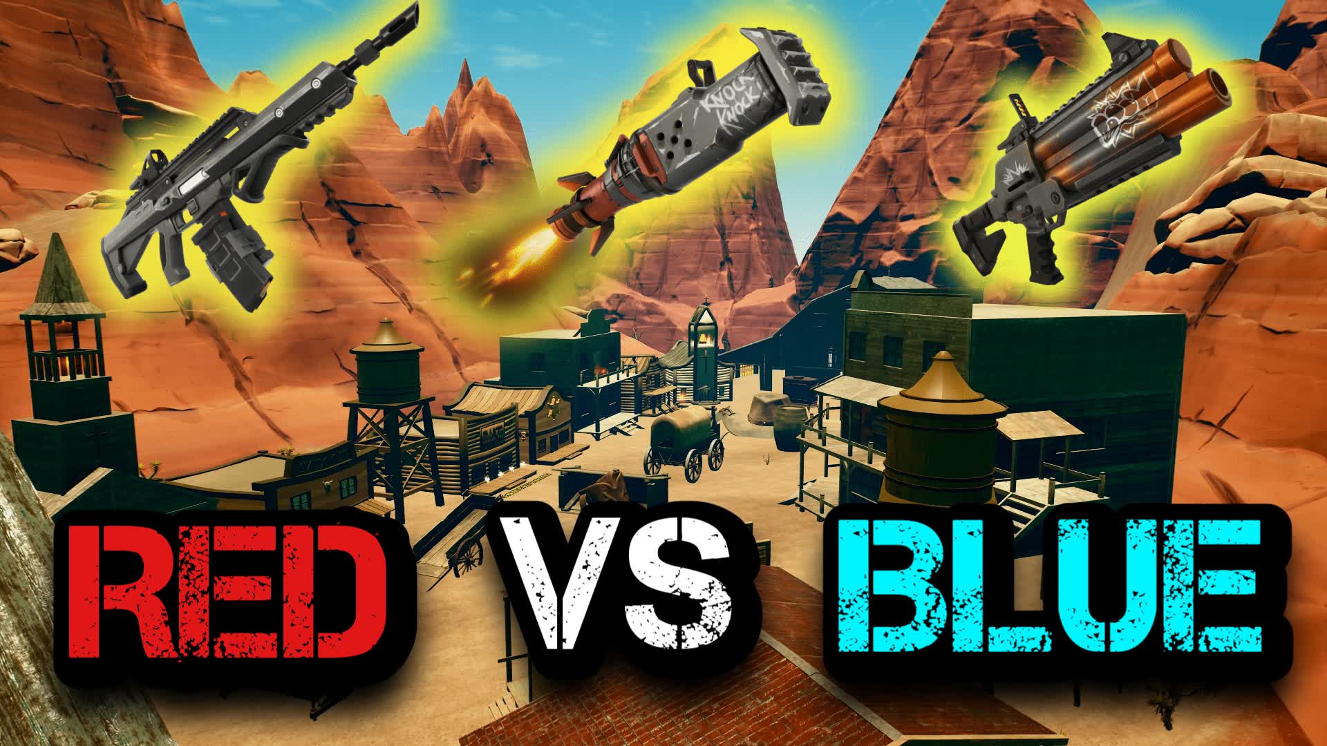 🤠 WILD WEST RED VS BLUE 🔴🔵 - 1875-0736-0735 | Fortnite Zone