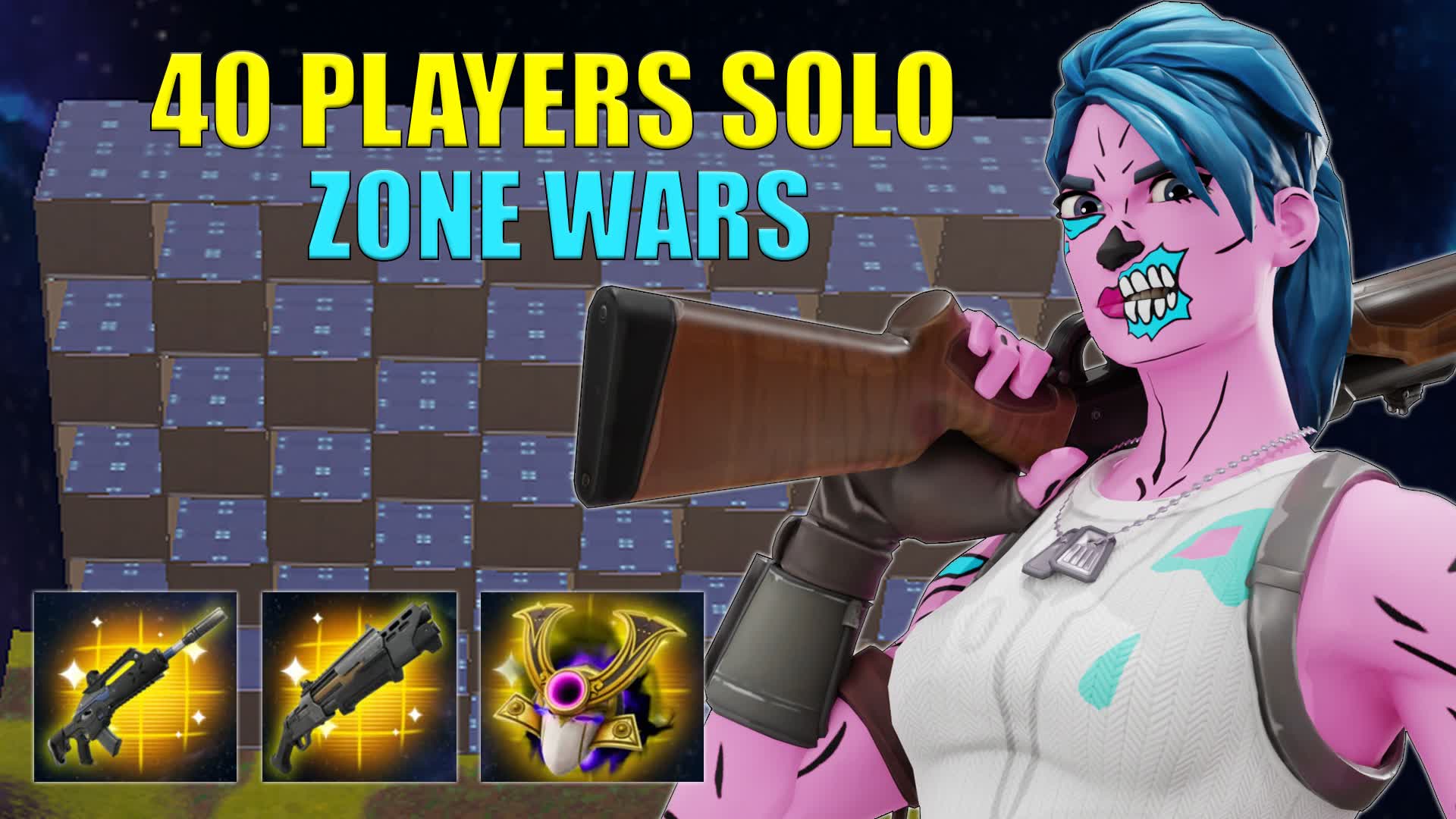 SOLO ZONE WARS [40 PLAYERS] 4705-1798-5711 by splitesport - Fortnite ...