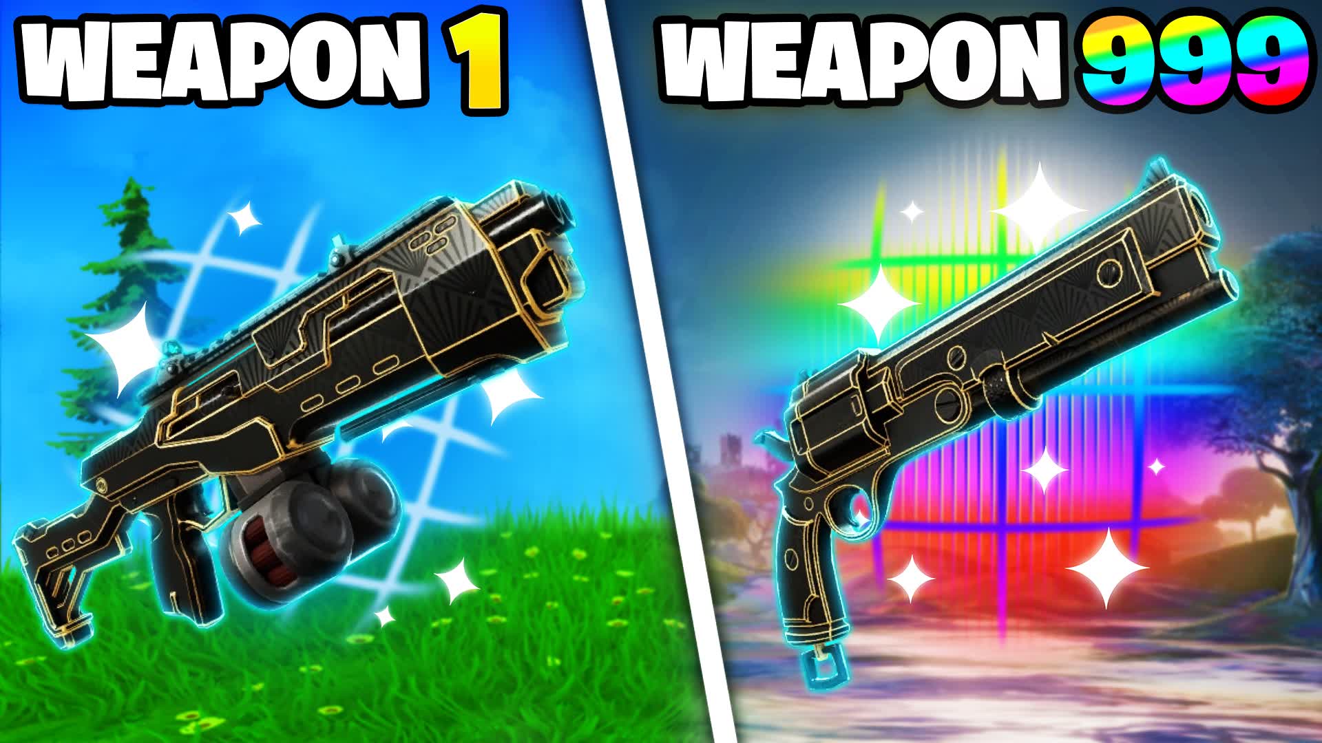 UNC 🔫SILVER VS GOLD💥ONE SHOT💎 5000-1909-1903 by rvb1 - Fortnite ...