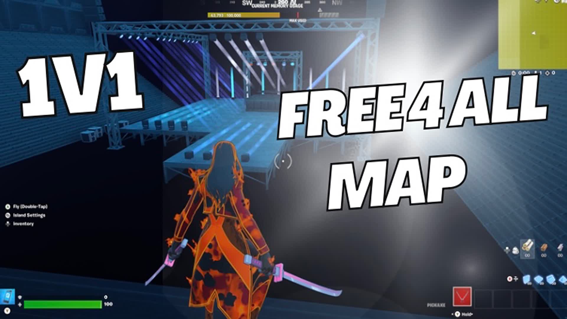 1v1 Free 4 All 5352-8336-5479 by lofiguy - Fortnite Creative Map Code - Fortnite.GG