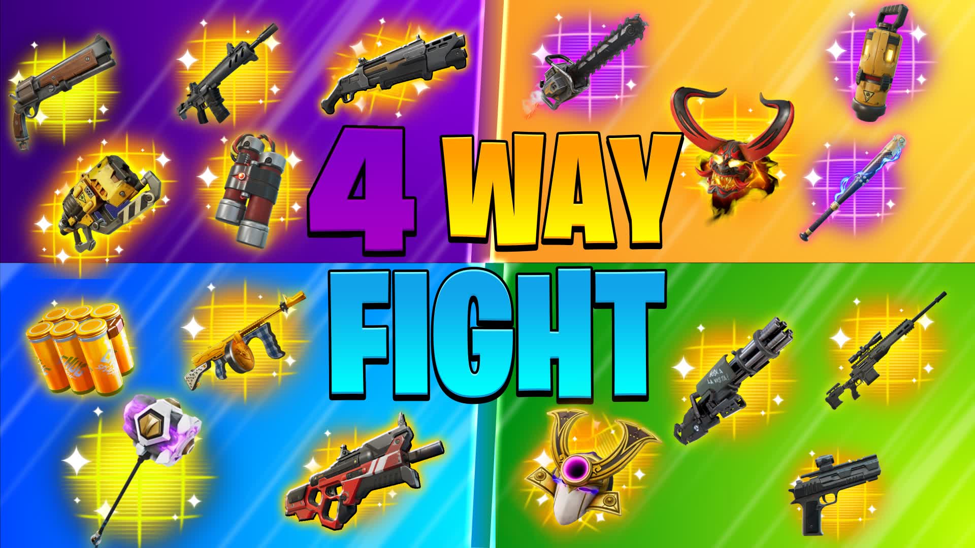 4 WAY FIGHT(ZERO BUILD)💃🕺 4153-2893-4060 by outcastashu - Fortnite ...