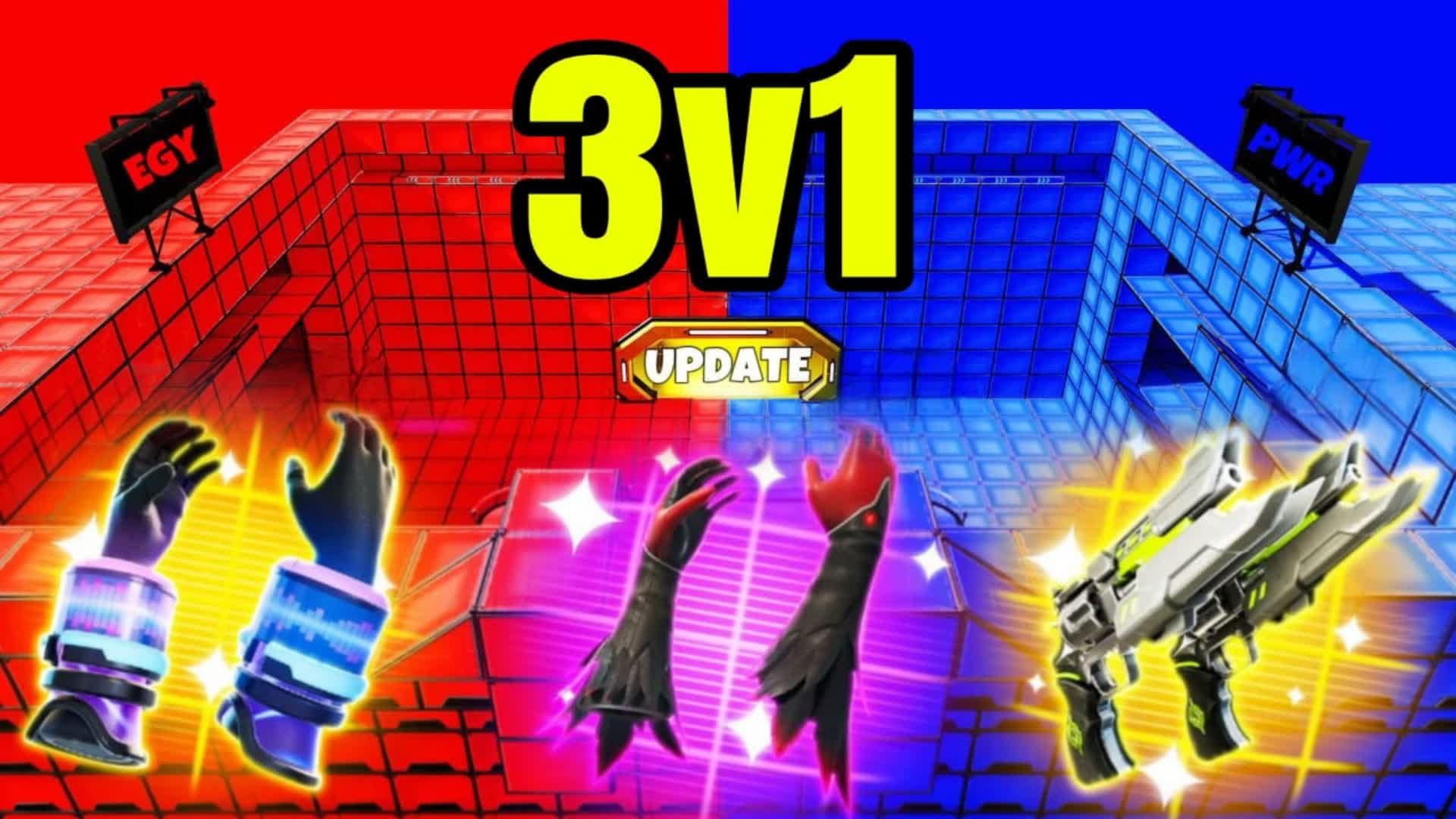 PWR RED VS BLUE 3V1 1617-7270-6590 by egypwr - Fortnite Creative Map ...
