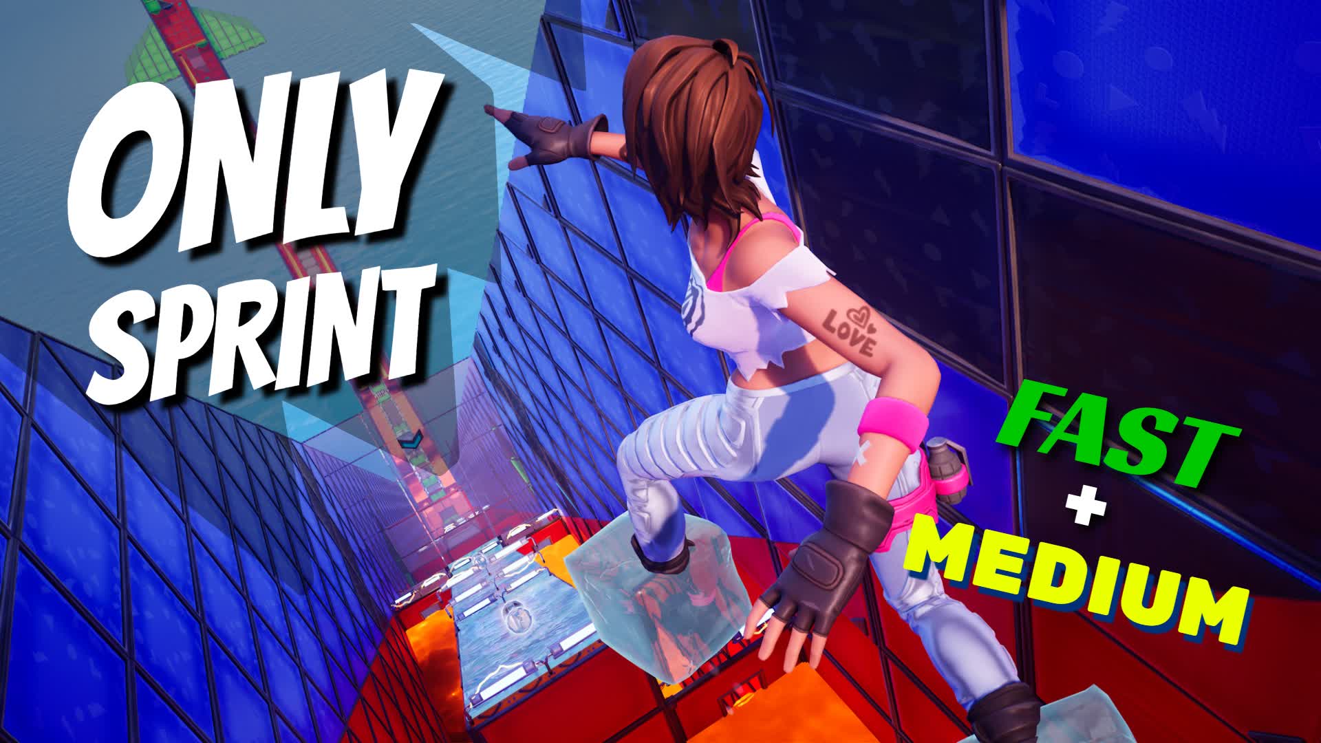 ONLY SPRINT 🏅⬅️🏃 3985-0505-3491 by zero.b - Fortnite