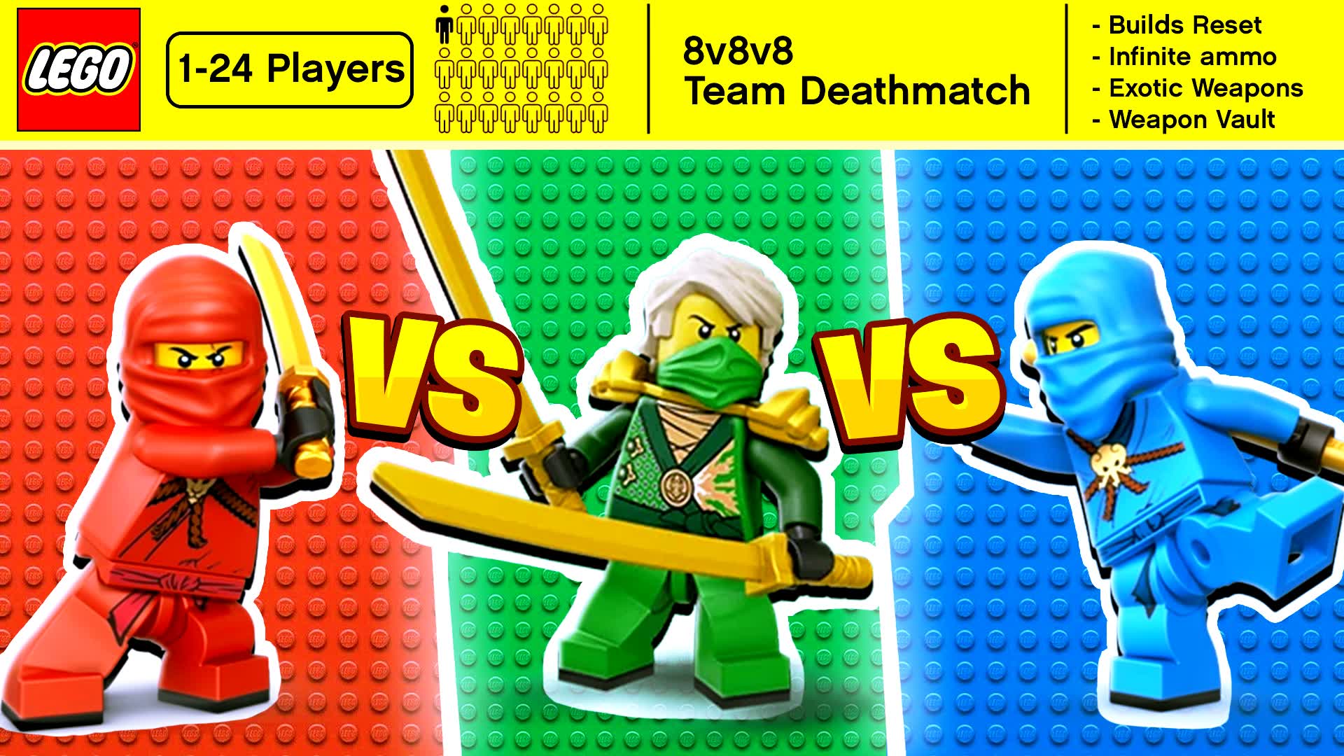 🧱 LEGO RED VS BLUE VS GREEN 2644-2486-2759 by midoxito - Fortnite ...
