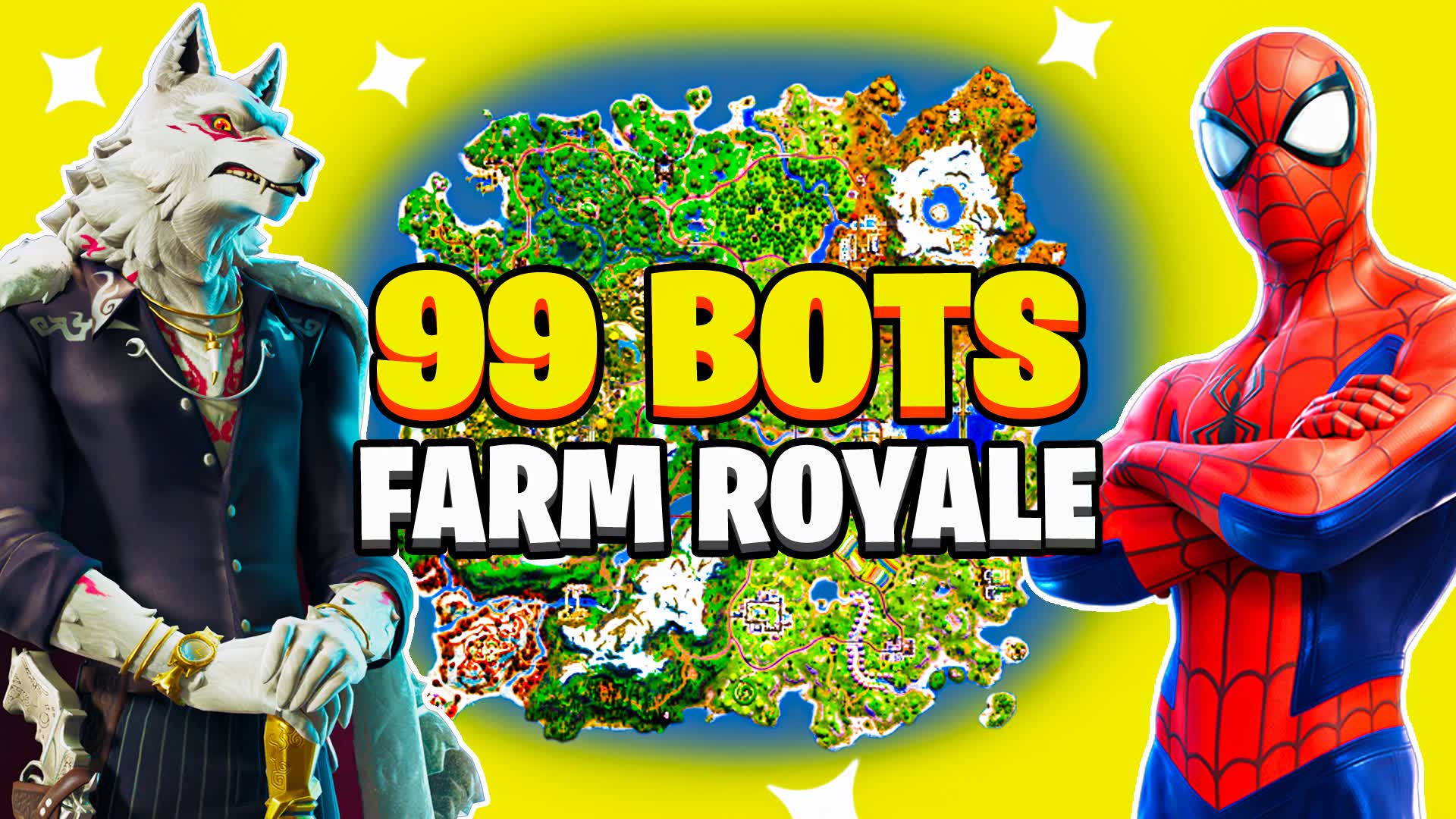 99 BOTS FARM ROYALE FFA (cars) 1464-4810-5318 by raf7 - Fortnite Creative Map Code - Fortnite.GG
