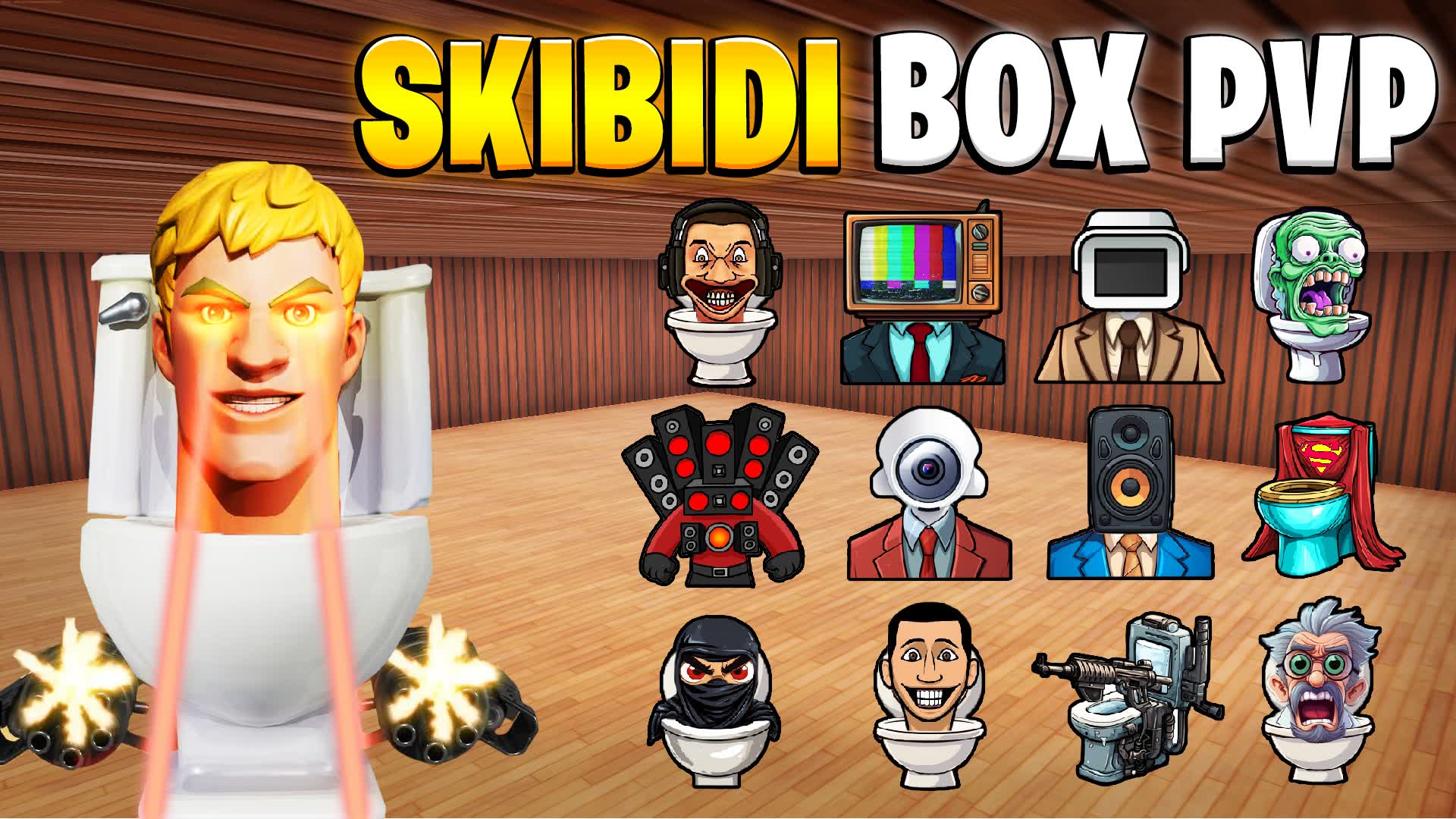 SKIBIDI BOX PVP📦 0331-0340-9636 by lafowl - Fortnite Creative Map Code ...