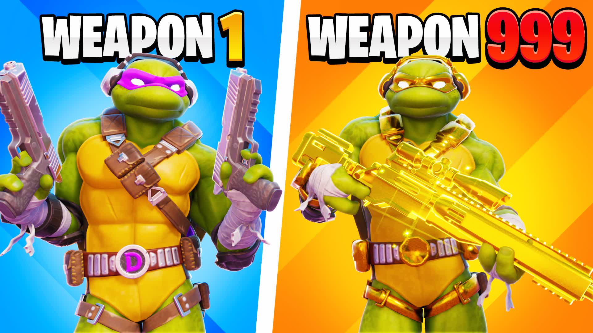 🐢 TMNT MYTHICS - RED vs BLUE 🔴🔵 8385-3882-4008 من ابتكار cuteone - Fortnite