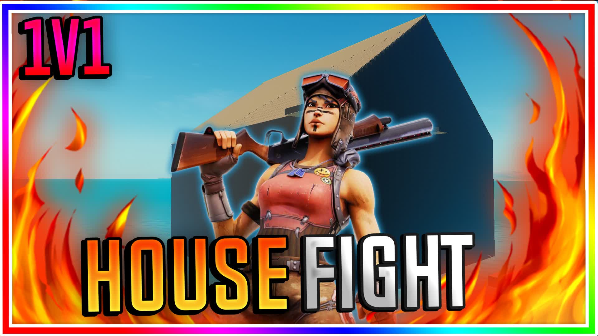 🏠 HOUSE FIGHT-1V1 🌌 7267-0573-6050 من ابتكار mh0 - Fortnite