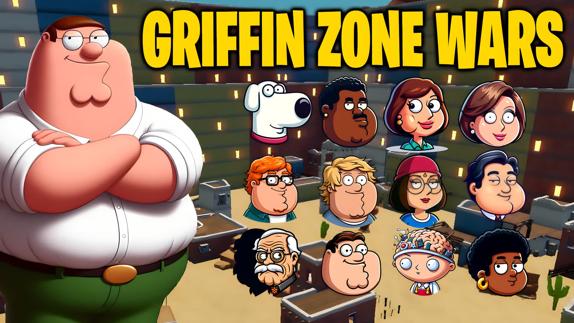 Griffin Zone Wars Desert 2412 1770 7911 By Jaitoes Fortnite Creative Map Code Fortnitegg