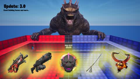 Godzilla Red vs Blue 🔴🔵 7770-8314-8658 by silviufn - Fortnite Creative Map Code - Fortnite.GG