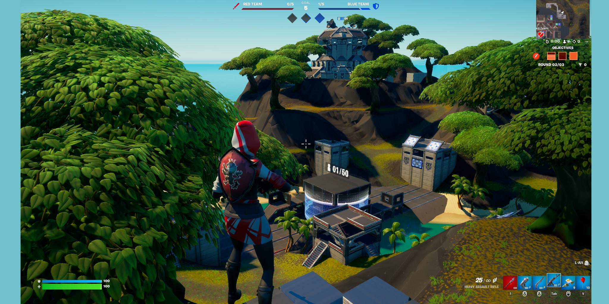 🔴 RED VS BLUE 🔵 ZONE CAPTURE 0255-0615-0009 by teamfridge - Fortnite ...