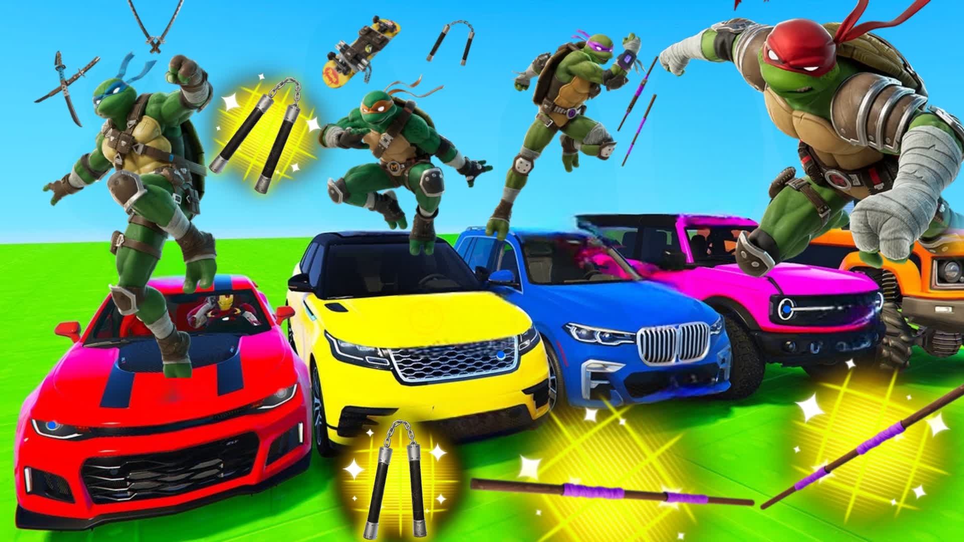 TMNT DRIVE FUNNY 6645-2044-0736 by enjoyerpol - Fortnite Creative Map ...