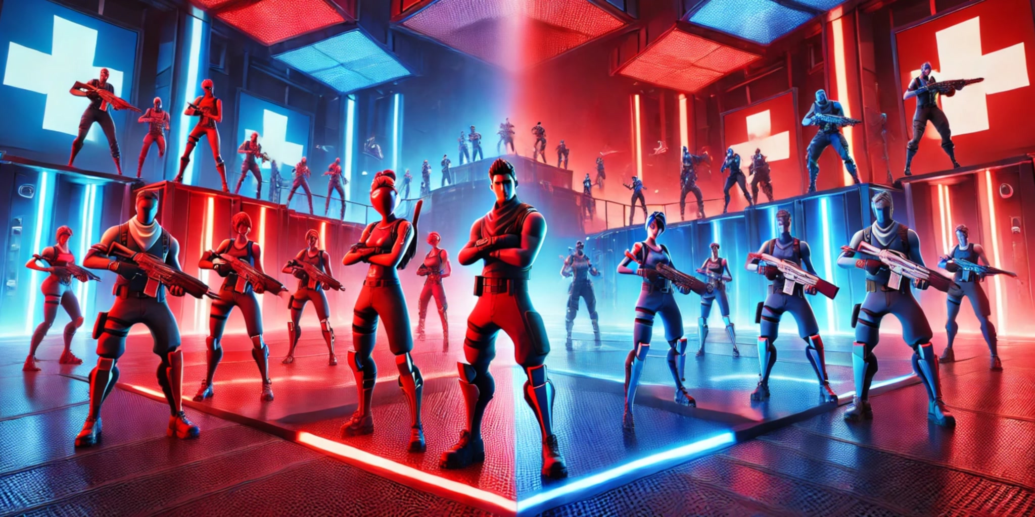 RED VS BLUE ! 16vs16 [MEGAFIGHT] 1412-9050-5527 by dig3 - Fortnite ...