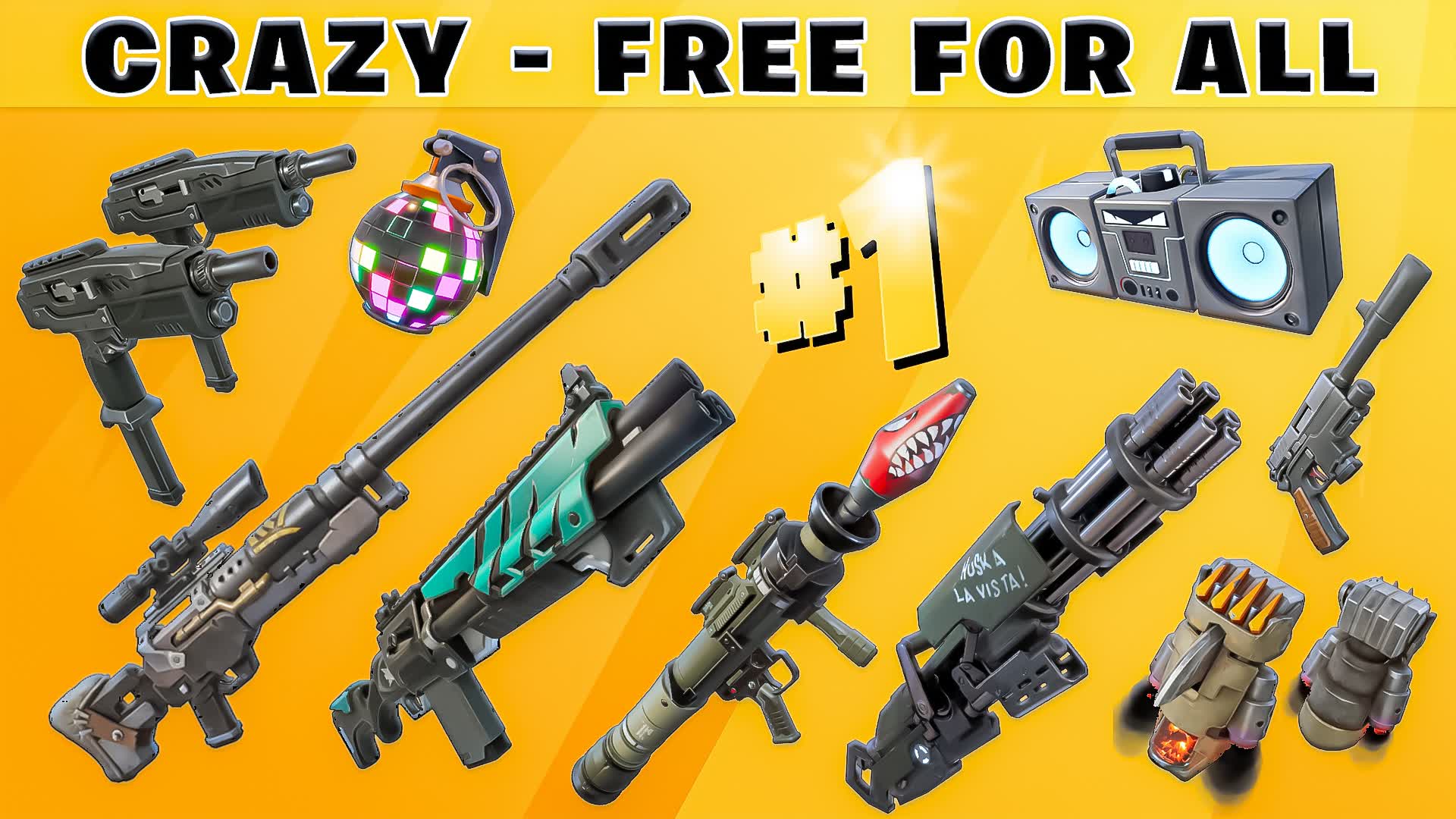 CRAZY - FREE FOR ALL🎯 4464-1981-5675 by sturdyuz - Fortnite Creative ...