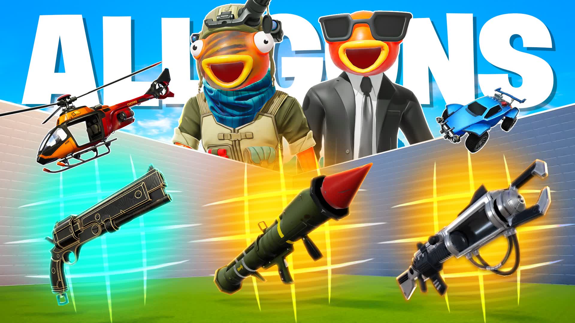 ALL GUNS & VEHICLES 1V1 FFA ⭐ 0554-3359-4760 by zerppaz - Fortnite Creative Map Code - Fortnite.GG