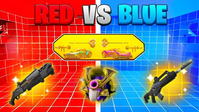 SUPER RED VS BLUE 🔴🔵VAULT 9139-2178-9746 من ابتكار neeon - Fortnite