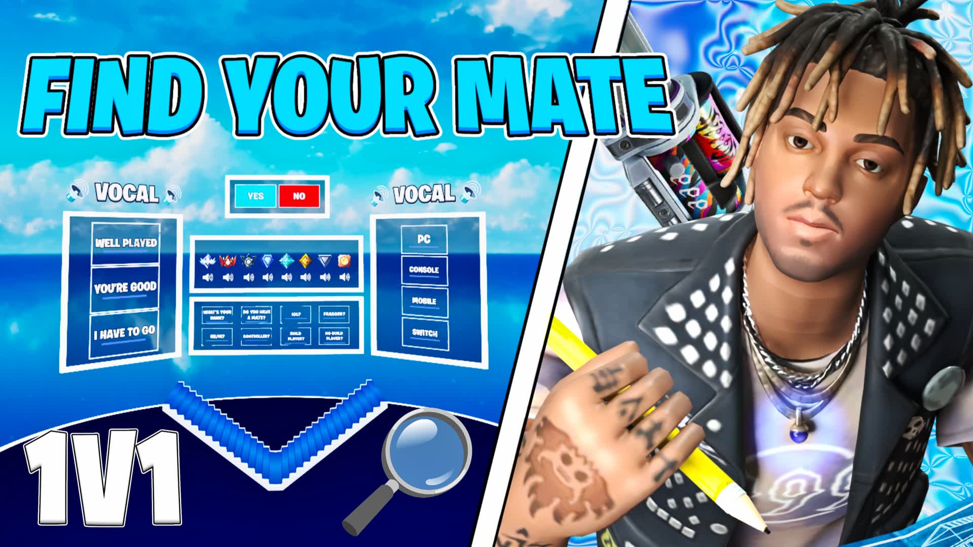 FIND YOUR MATE 1V1 (DOUBLE PUMP) 8981-9782-0499 by chillman - Fortnite ...