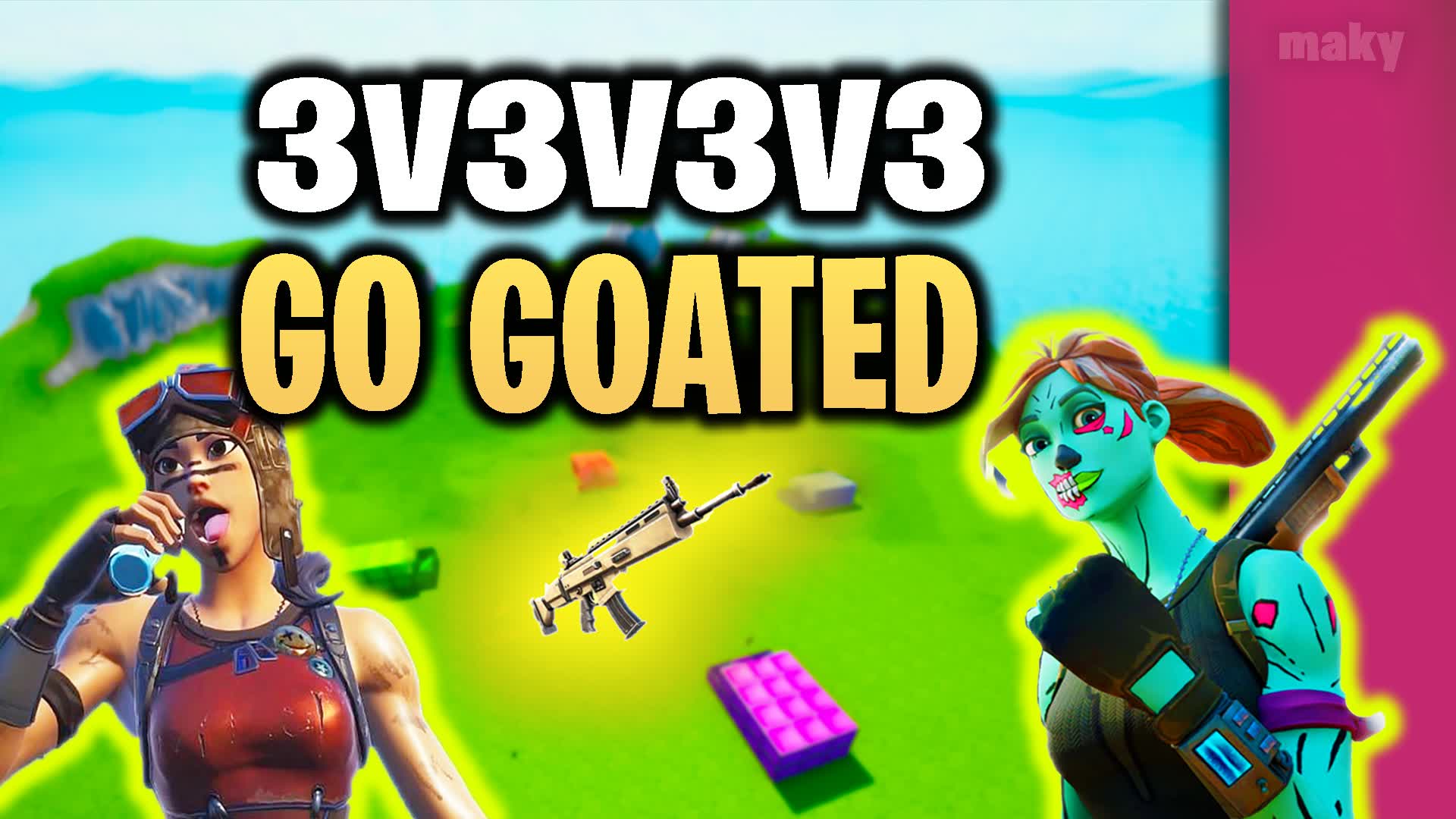 3v3v3v3 Go Goated 3929 5104 9284 By Maky Fortnite Creative Map Code 3v3v3v3 Go Goated 3929 5104 9284 By Maky Fortnite Creative Map Code