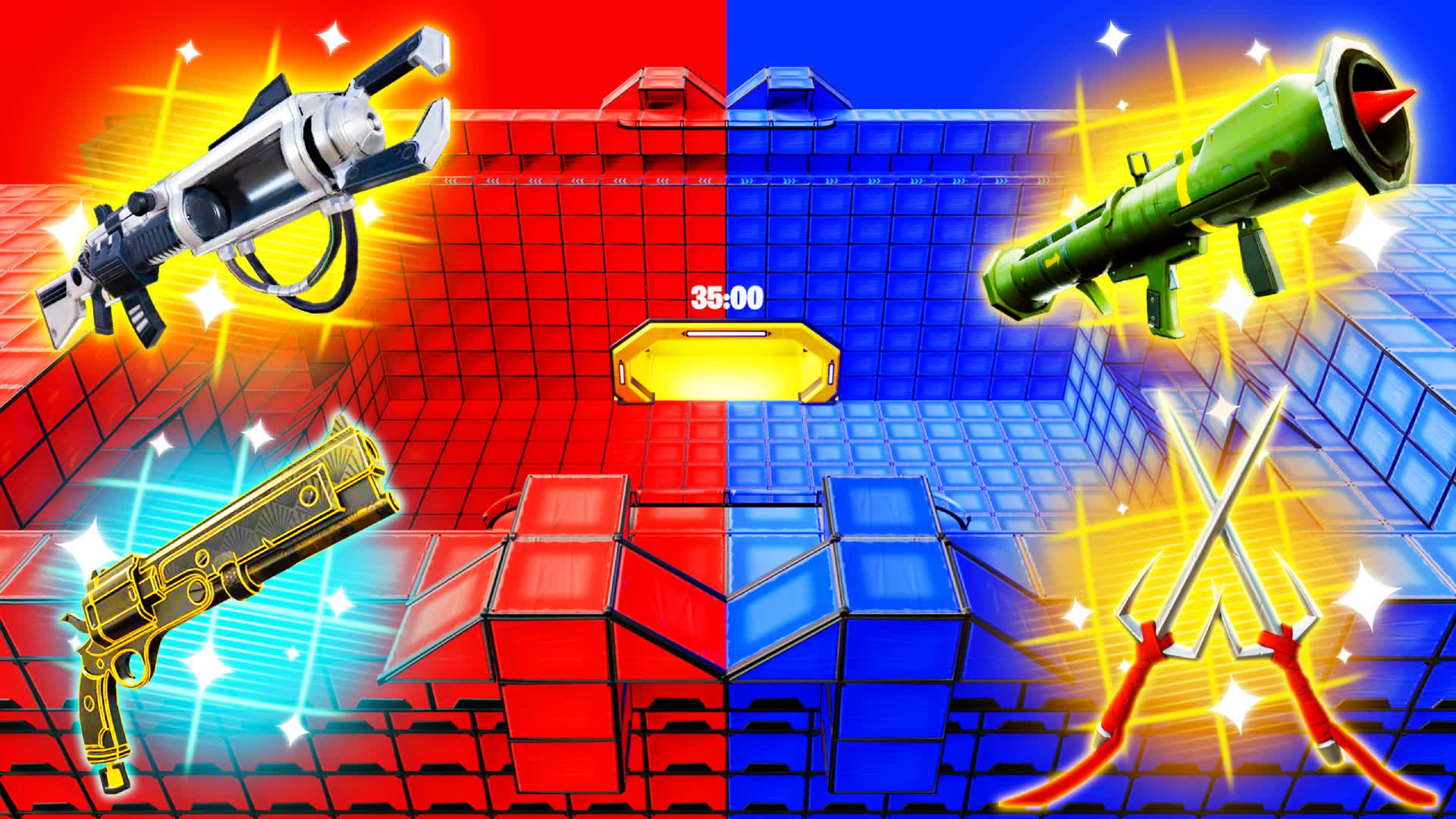 VERMELHO VS AZUL ARMAS 6031-0513-8107 by paolaside - Fortnite Creative ...