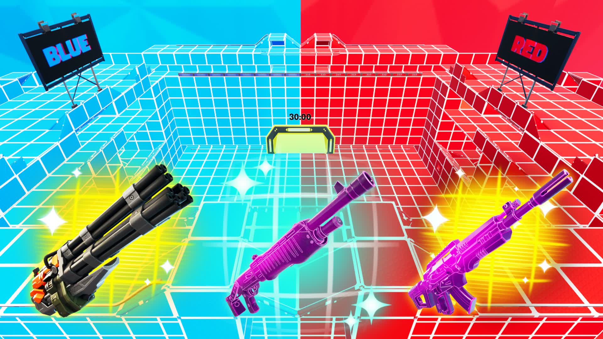 MAD RED VS BLUE 🔴🔵 2021-9087-4857 by neyzen - Fortnite