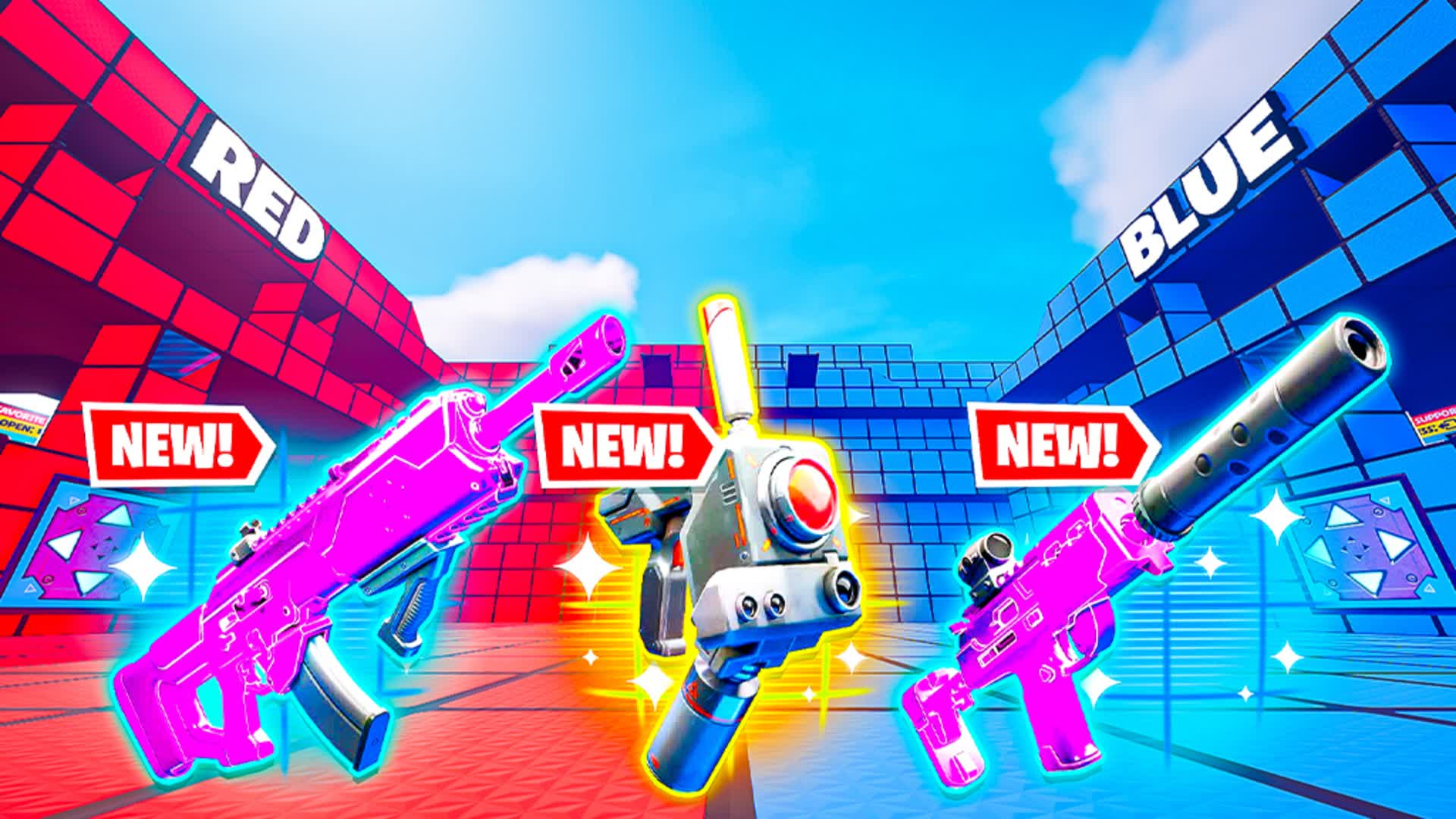 SUPER CRAZY RED VS BLUE 7795-5961-0516 by zubix_3d - Fortnite Creative Map Code - Fortnite.GG