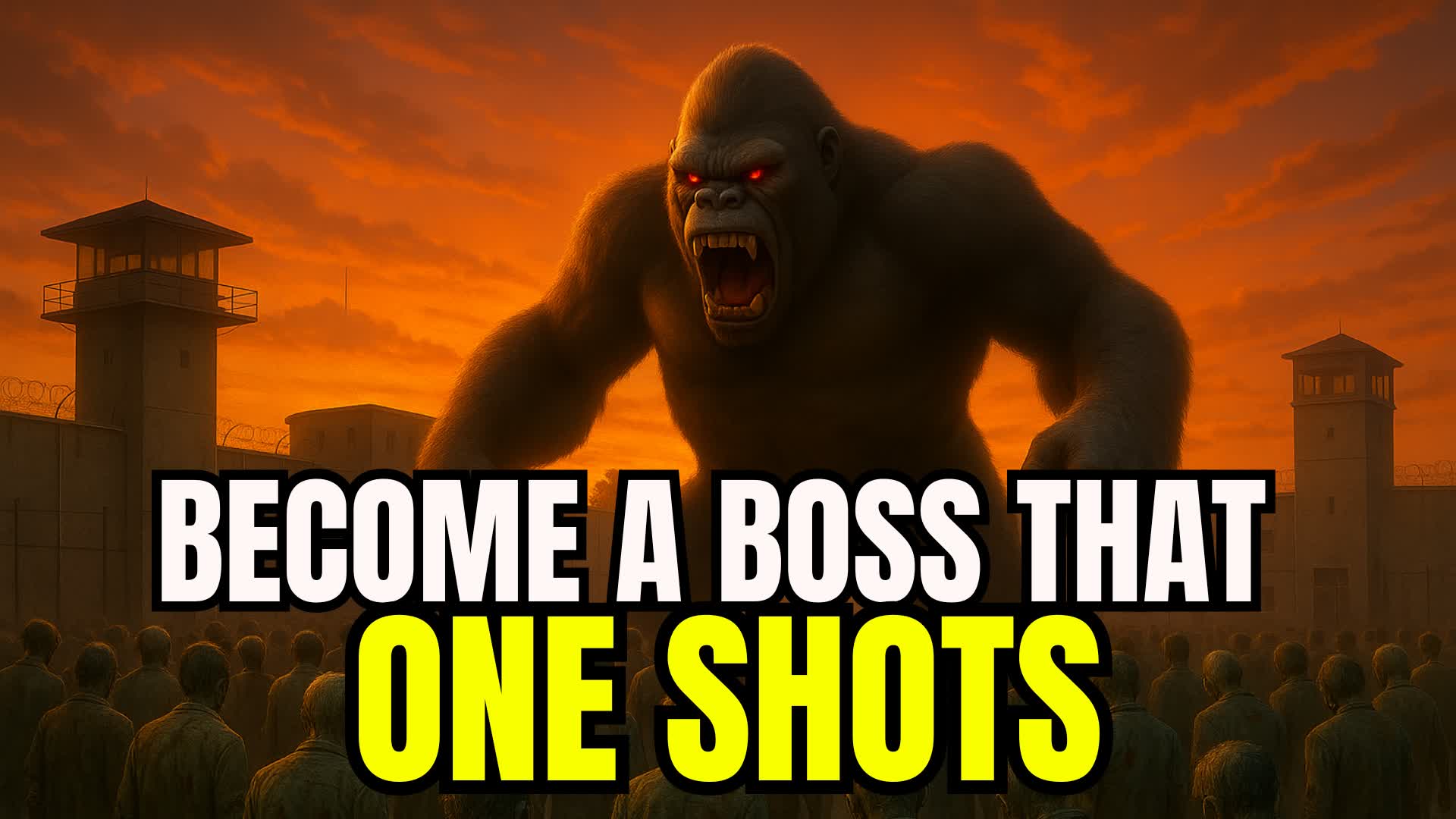 BOSS BATTLE! One Shot zombie jail Slide 7395-6243-9766 by youaretheboss ...