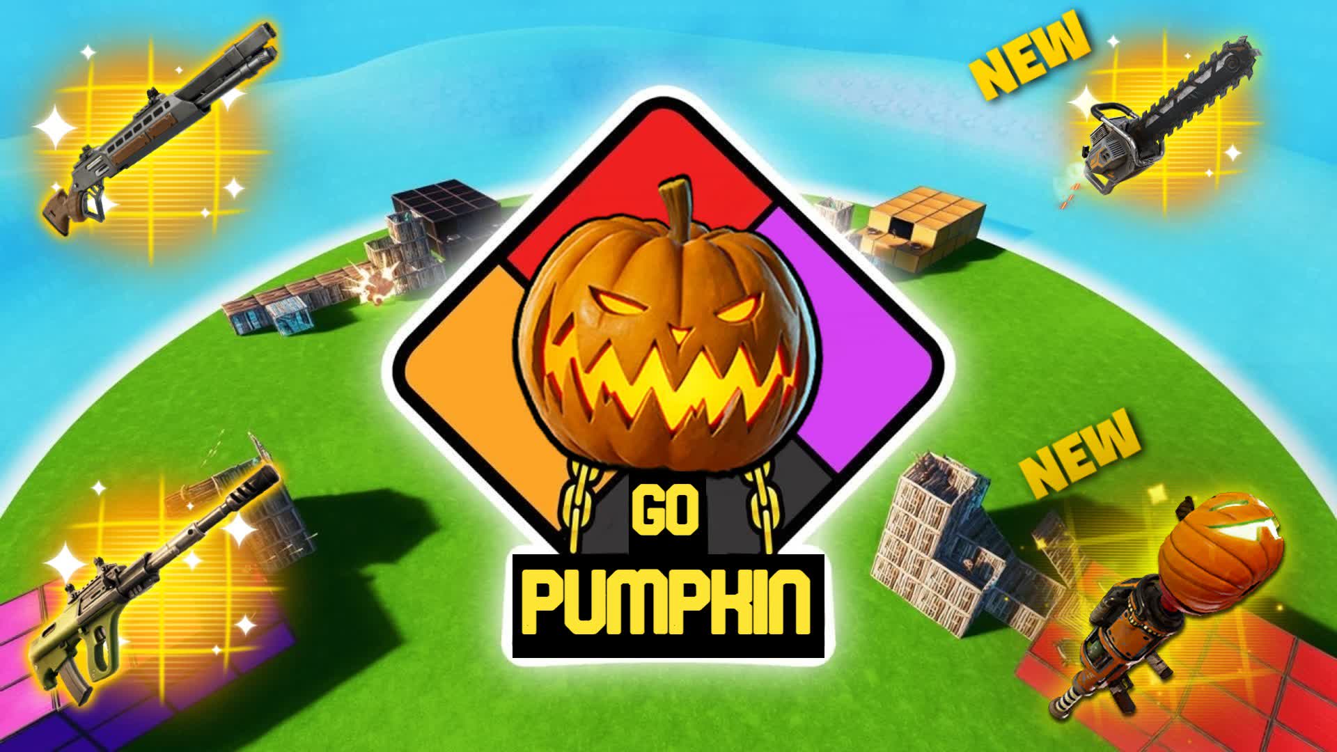 🎃 GO PUMPKIN! ZONE WARS 🌀 9784-6838-3846 by louisfnr - Fortnite Creative Map Code - Fortnite.GG