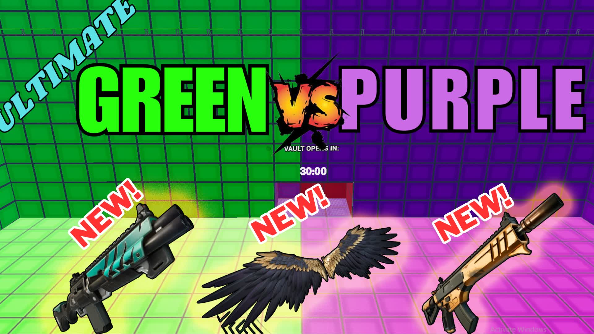 🔥GREEN VS PURPLE-ALL WEAPONS🥶 6045-5046-0000 by akarsh - Fortnite ...