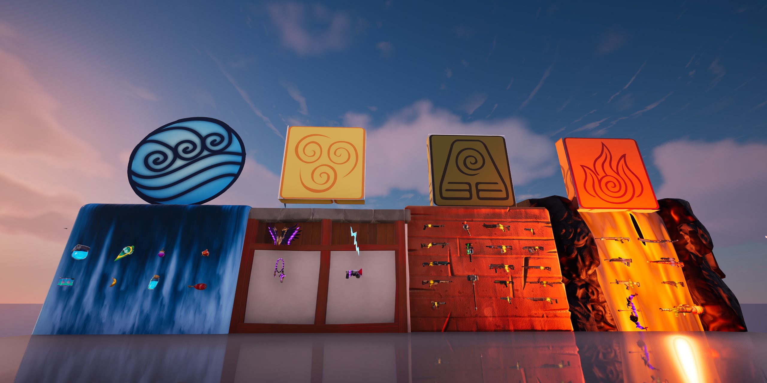 1v1 Avatar Elements 3168-2628-7281 by e911 - Fortnite Creative Map Code ...