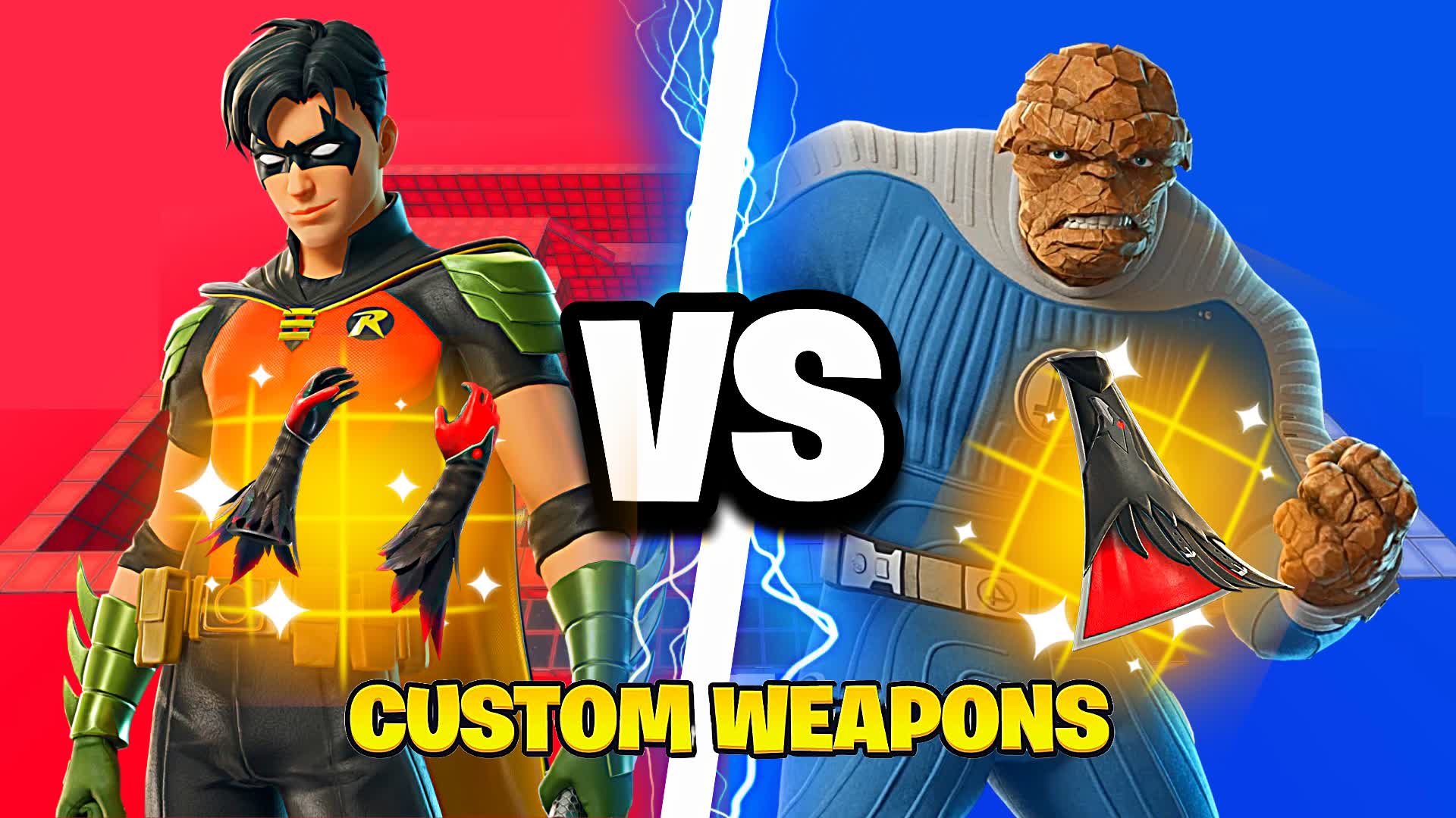 ROBIN VS BEN GRIMM 🔴 RED VS BLUE 🔵 9623-4198-8065 by thegirlstudio ...