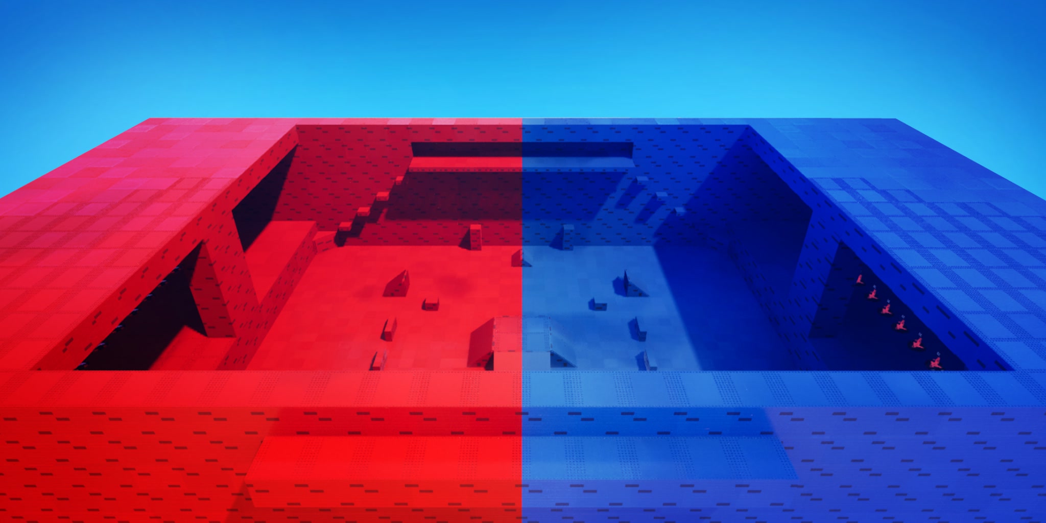 MEGA RED VS BLUE BLOCKS 🔴🔵 7187-6433-1505 by saimi - Fortnite Creative ...
