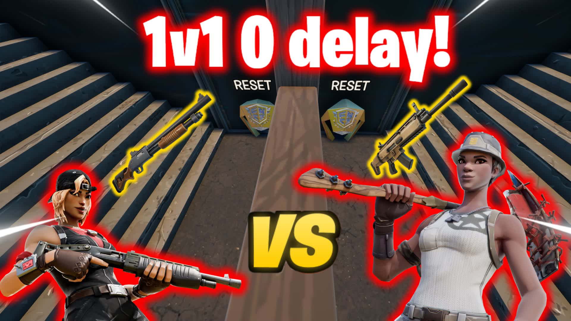 1v1 Chapter 5 Weapons😱 ⭐0 Delay⭐ 6311 7944 5518 من ابتكار Tgp Sta4rb