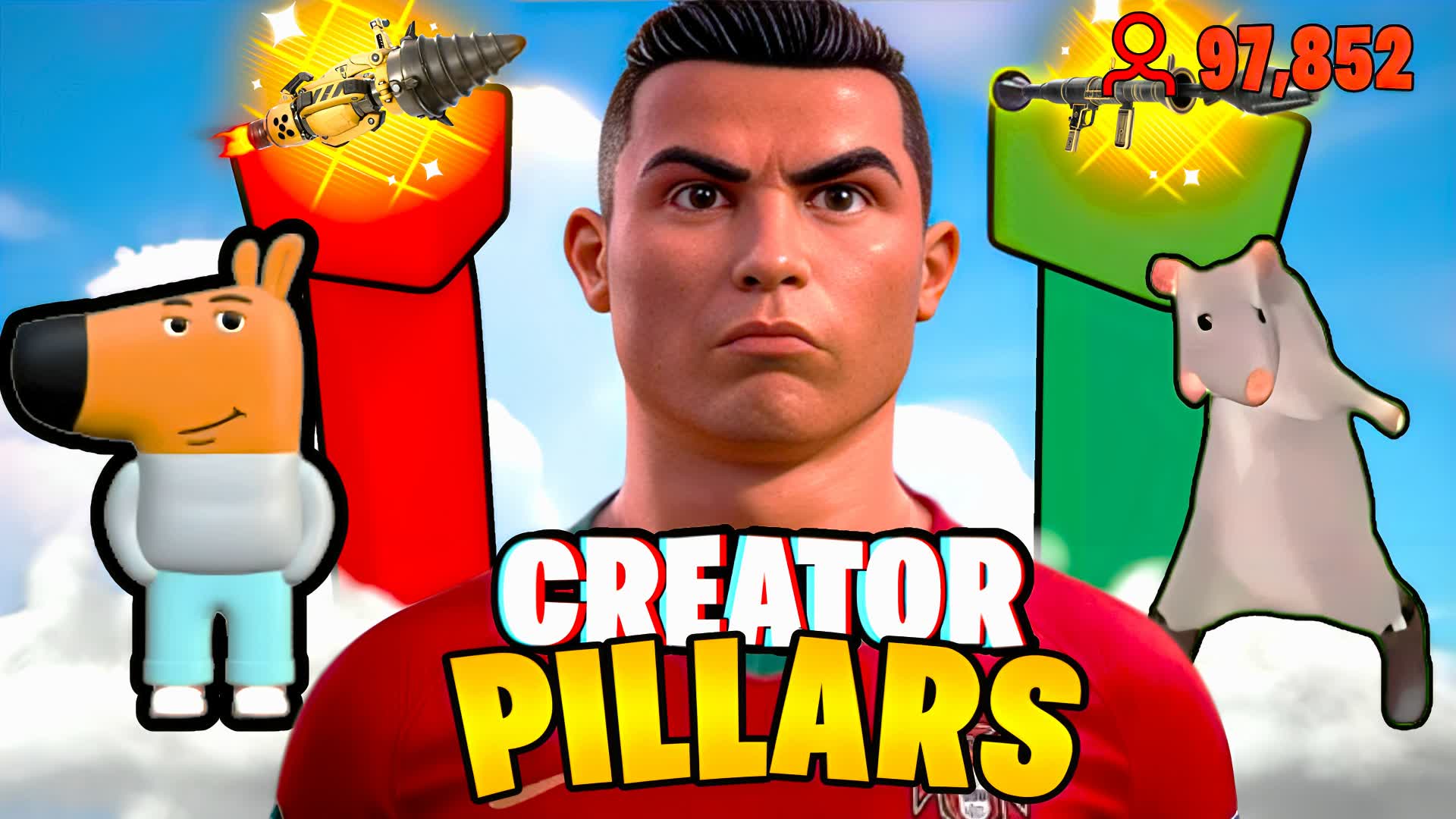 THE STREAMER PILLARS😂SURVIVAL 2333-8136-2819 by chamaa - Fortnite