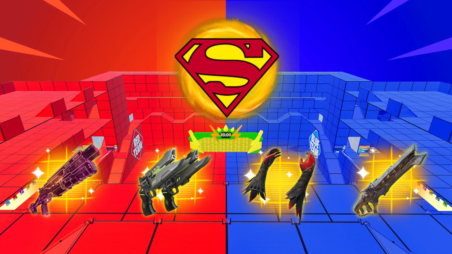 SUPERMAN🦸 - RED VS BLUE🔴🔵 3327-0445-1345 by marvy24 - Fortnite Creative ...