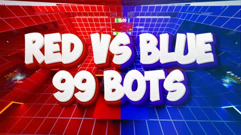 BLUE VS ORANGE 99 BOTS BOT ROYALE 1304-8557-8481 by iamgustyz - Fortnite